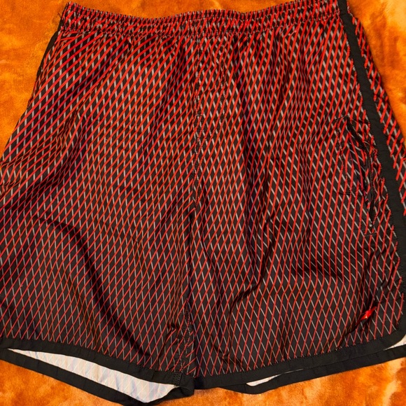 Speedo | Shorts | Speedo Red And Black Athletic Shorts With Mesh Design ...